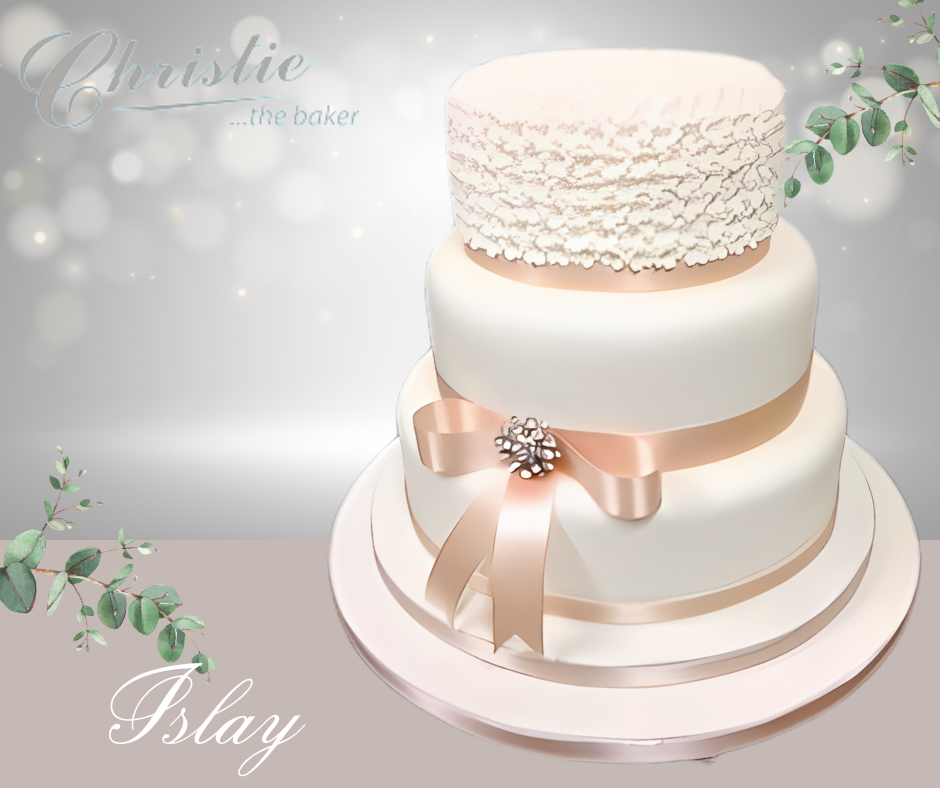 Islay Wedding Cake – J B Christie (Airdrie) Ltd